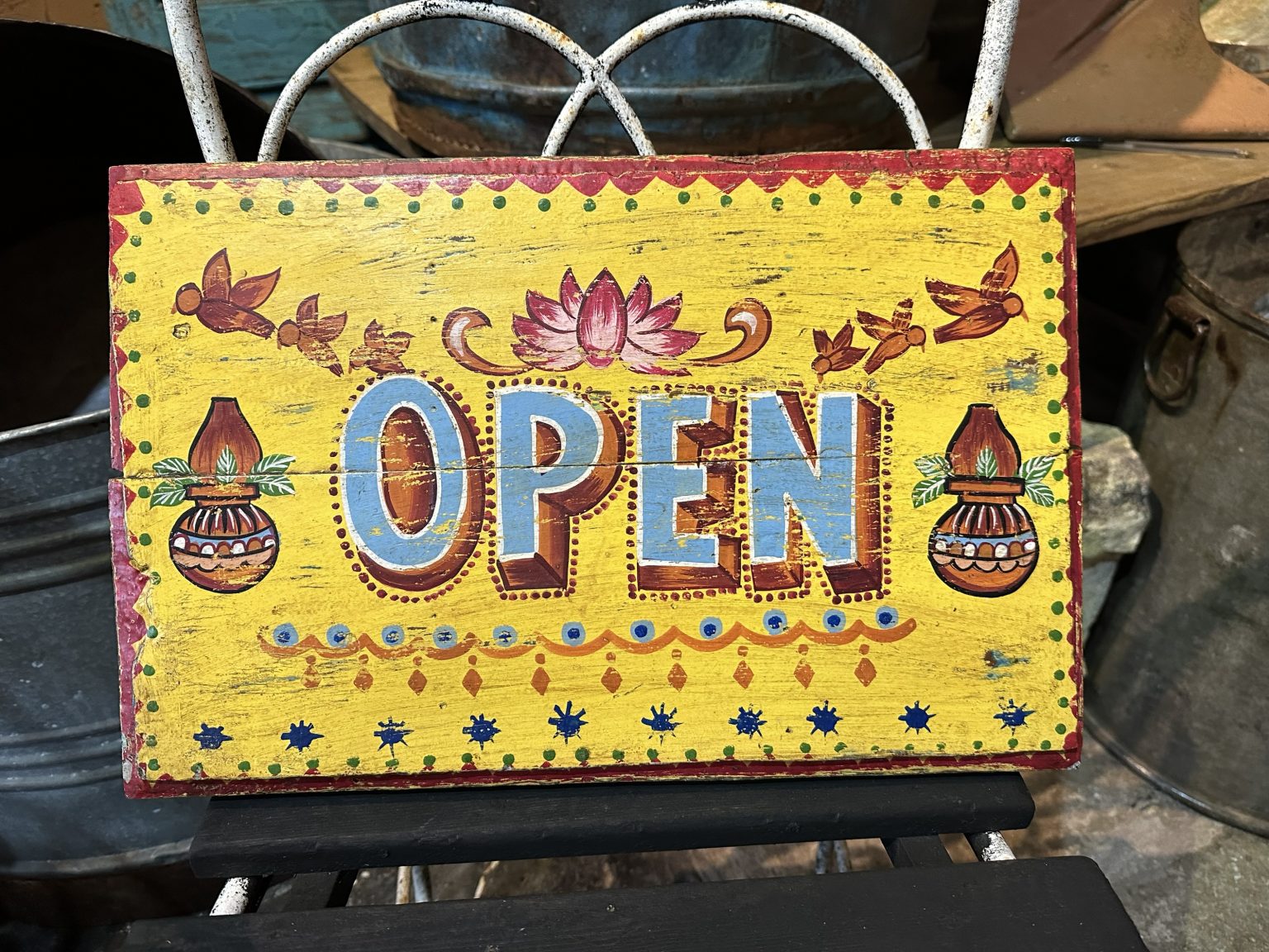 Open sign – The Cowshed